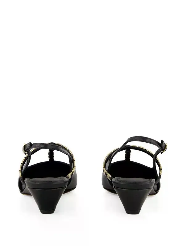 FERRAGAMO Ardea Chain-link Slingback Pumps