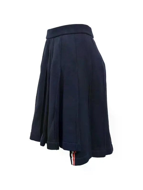 Thom Browne Pleated Loopback Jersey Skirt