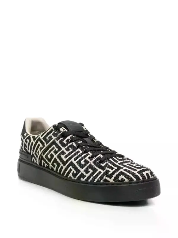 Balmain Monogram Logo-embossed Sneakers