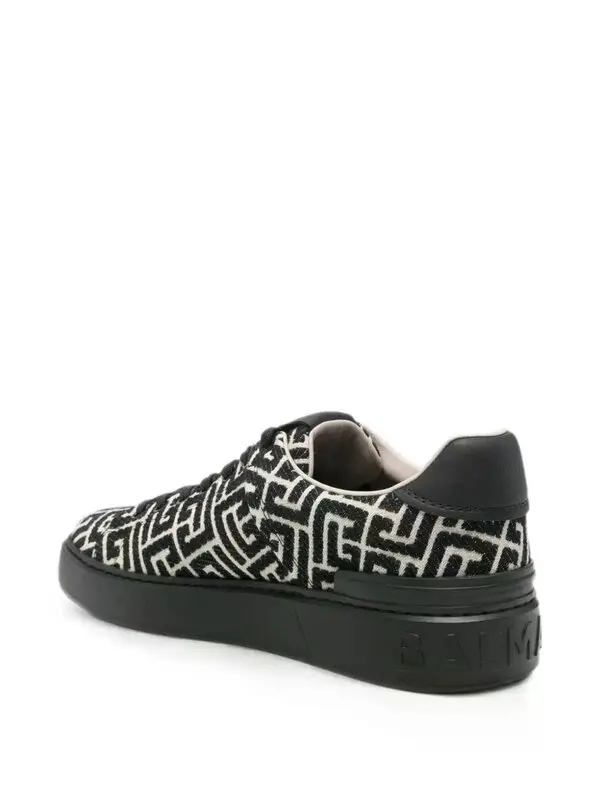 Balmain Monogram Logo-embossed Sneakers
