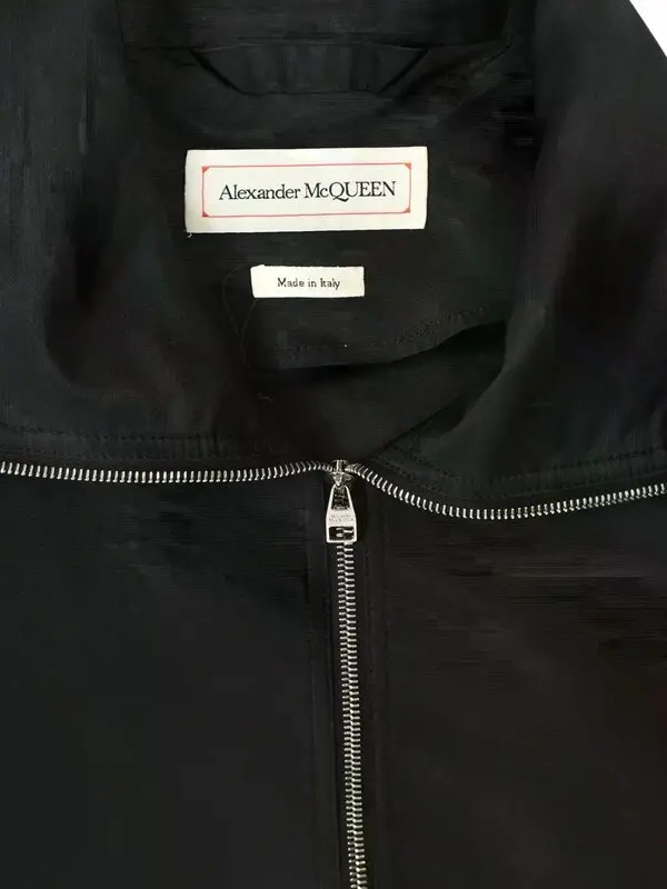 Alexander McQueen Canvas High-neck Zip Jacket