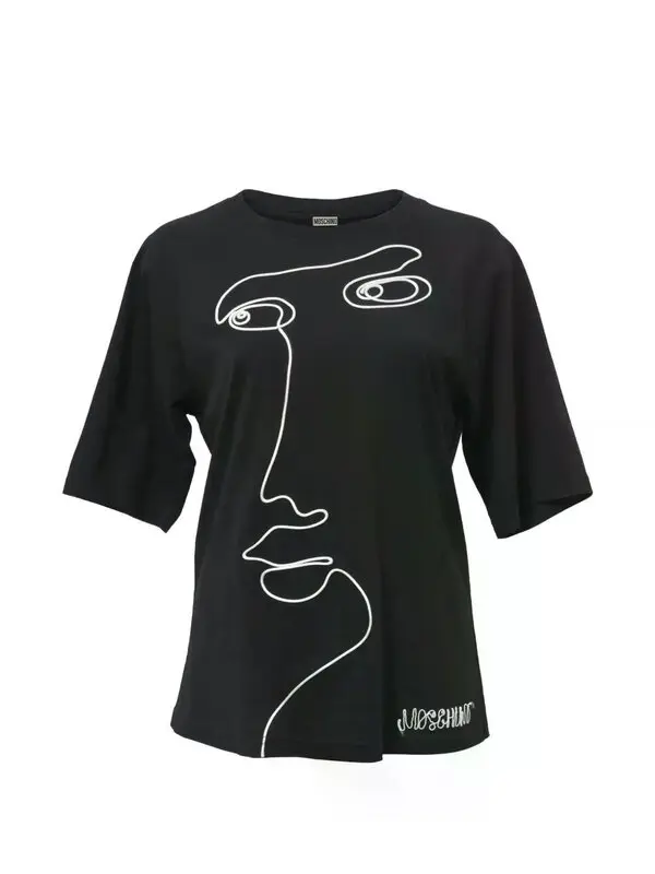 Moschino Face Embroidery T-shirt