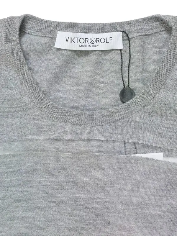 Viktor & Rolf Mesh Stripe Top