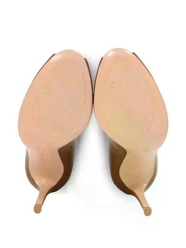 GIANVITO ROSSI Vamp Peep-toe Ankle Boots