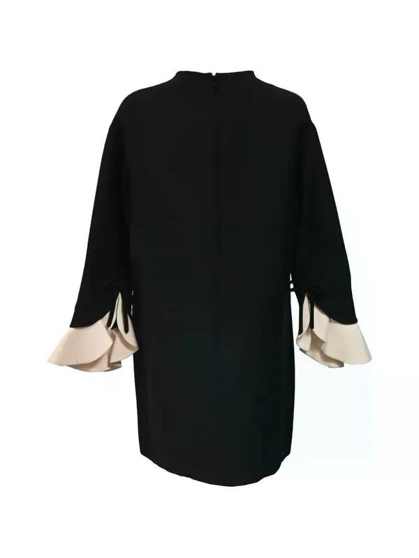 Valentino Garavani Wool Bell-sleeved Shift Dress
