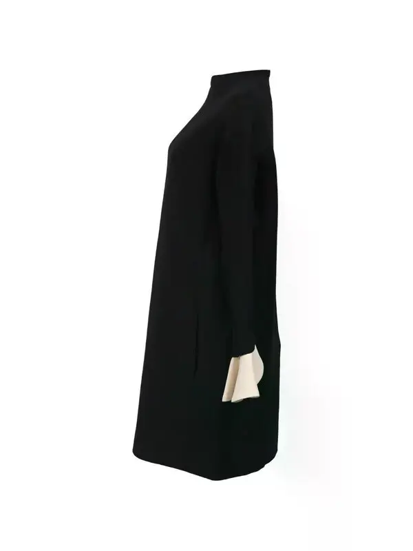 Valentino Garavani Wool Bell-sleeved Shift Dress