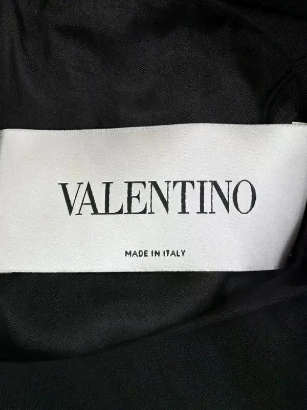 Valentino Garavani Wool Bell-sleeved Shift Dress