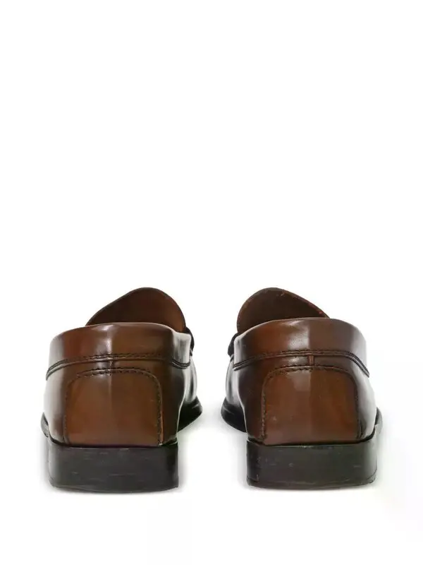 TOD'S Logo-embossed Polished Loafers