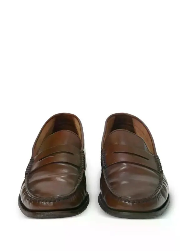 TOD'S Logo-embossed Polished Loafers