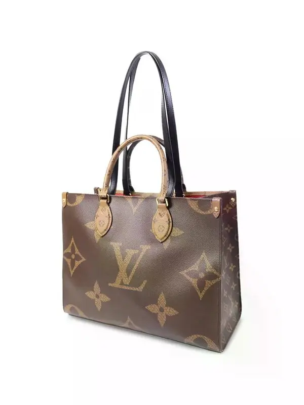 LOUIS VUITTON Giant Monogram On The Go Tote Bag - Brown