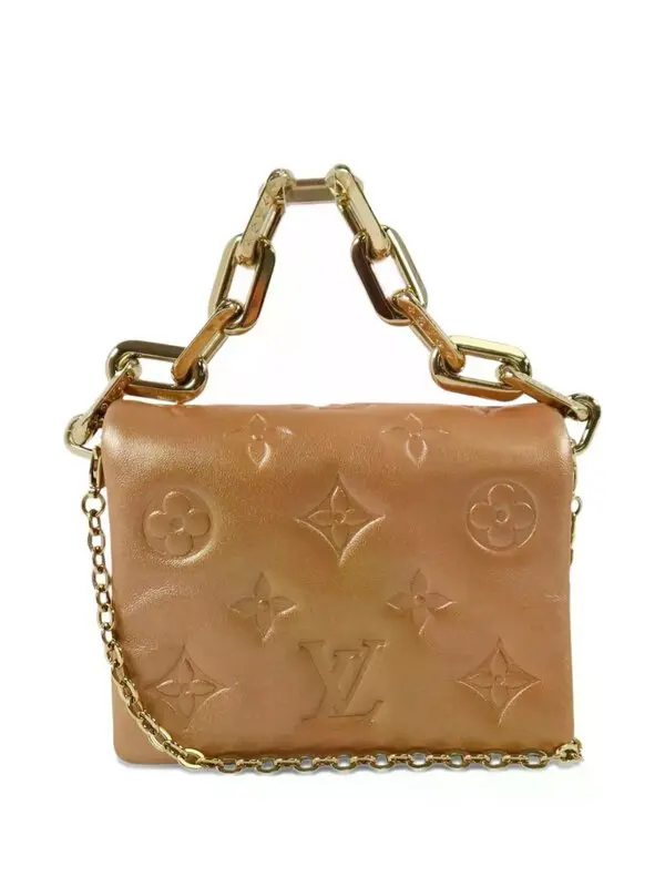 LOUIS VUITTON Monogram Embossed Coussin Shoulder Bag - Neutrals