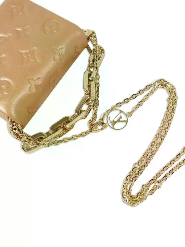 LOUIS VUITTON Monogram Embossed Coussin Shoulder Bag - Neutrals