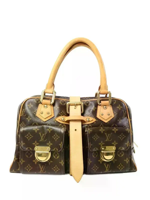 LOUIS VUITTON Manhattan Monogram Canvas Tote Bag - Brown