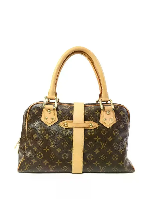 LOUIS VUITTON Manhattan Monogram Canvas Tote Bag - Brown
