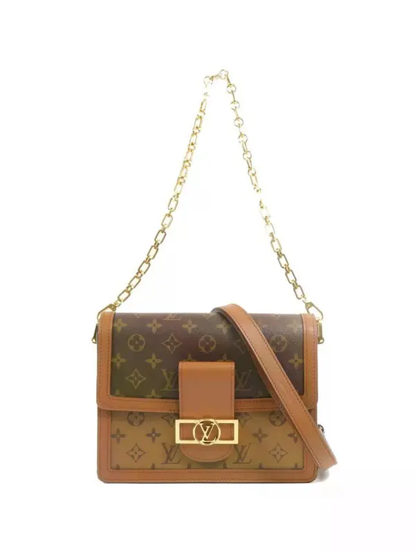 LOUIS VUITTON Dauphine Mm Monogram Reverse Shoulder Bag