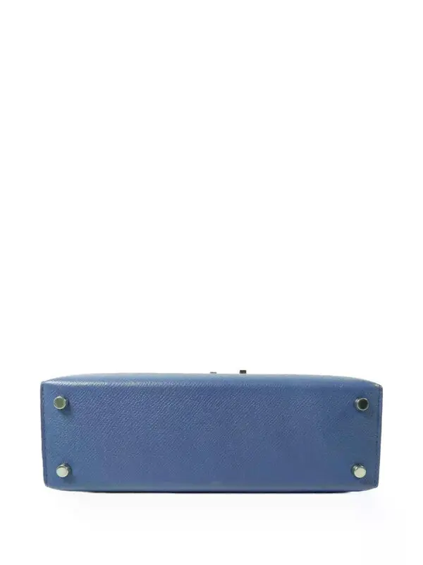 Hermès 23 Verrou Leather Shoulder Bag - Blue