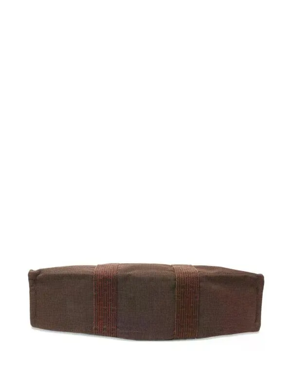 Hermès Mm Her Line Canvas Tote Bag - Brown