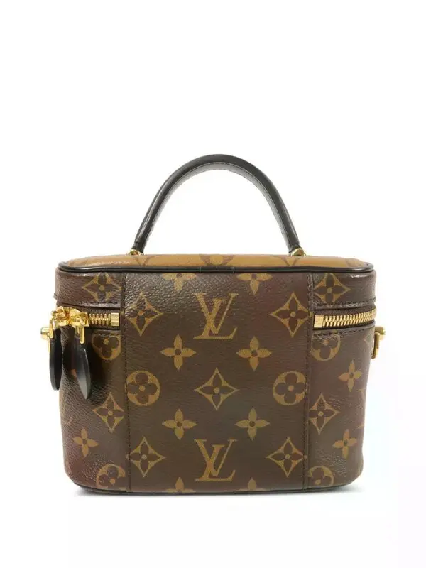 LOUIS VUITTON Monogram Reverse Canvas Pm Vanity Tote Bag