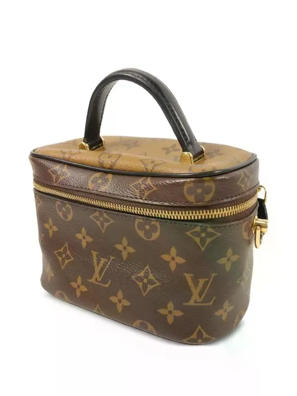 LOUIS VUITTON Monogram Reverse Canvas Pm Vanity Tote Bag