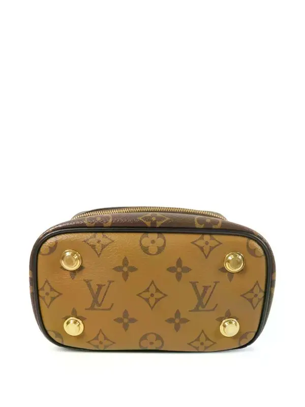 LOUIS VUITTON Monogram Reverse Canvas Pm Vanity Tote Bag
