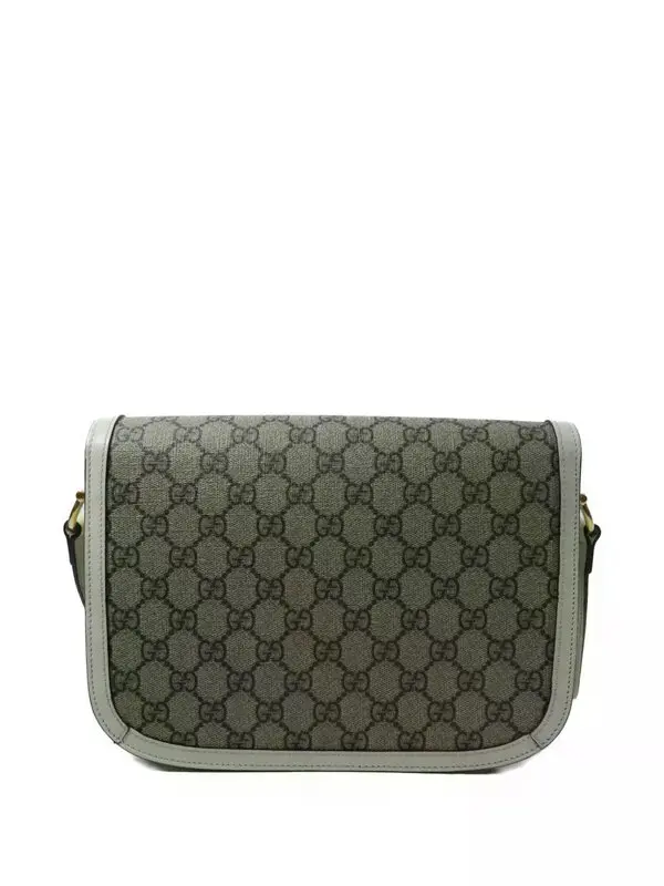 Gucci Horsebit 1955 Gg Supreme Shoulder Bag - Neutrals