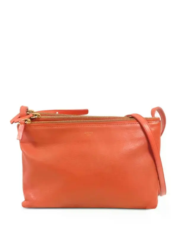 Celine Trio Large Shoulder Bag - Orange