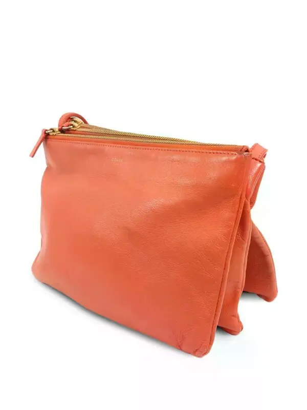 Celine Trio Large Shoulder Bag - Orange