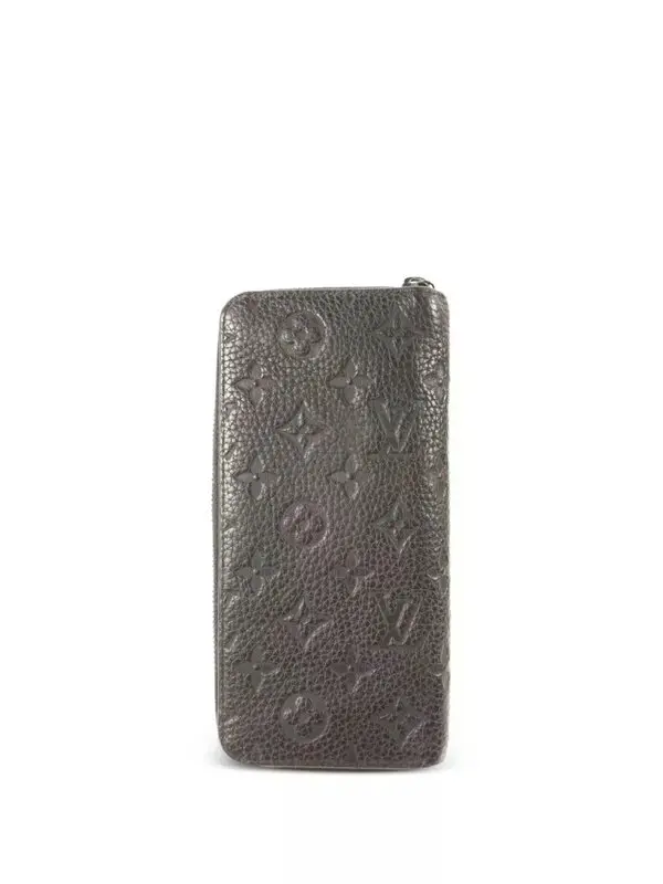 LOUIS VUITTON Monogram Taurillon Zippy Wallet - Black
