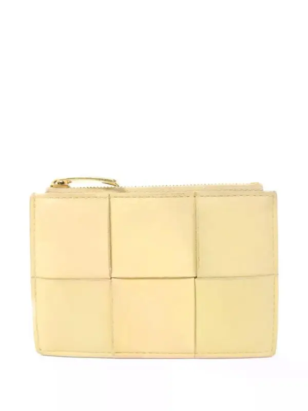 Bottega Veneta Intrecciato Card Case - Neutrals