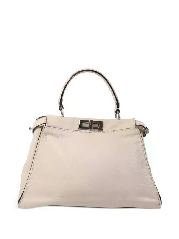 Fendi Medium Peekaboo Shoulder Bag - Neutrals
