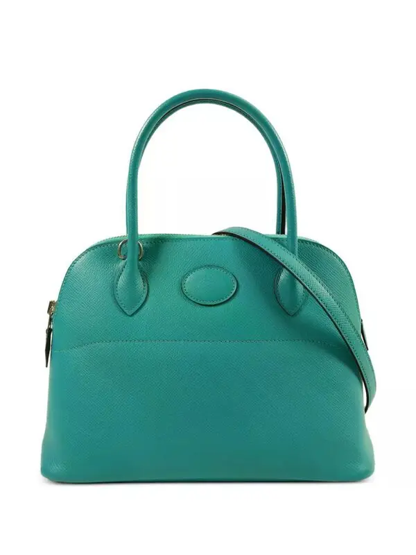 Hermès Bolide 27 Leather Tote Bag - Blue
