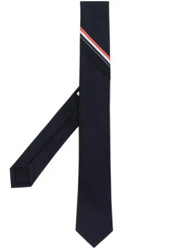 Thom Browne Rwb Stripe Wool Tie
