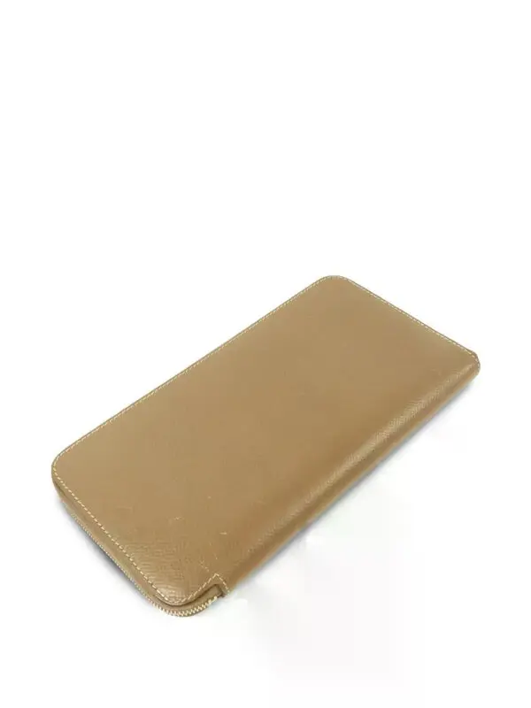 Hermès Silk In Azap Leather Wallet - Neutrals