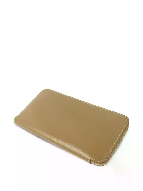 Hermès Silk In Azap Leather Wallet - Neutrals