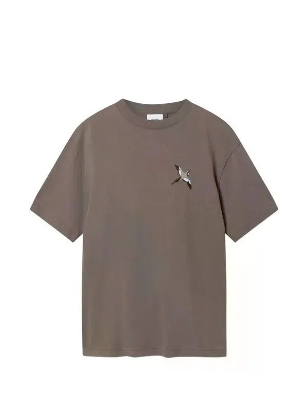 Axel Arigato Micro Bee Bird Embroidered T-shirt - Brown
