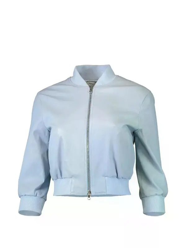 SUSAN BENDER Leather Bomber Jacket