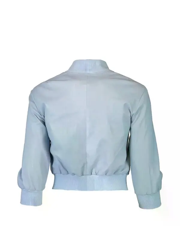 SUSAN BENDER Leather Bomber Jacket