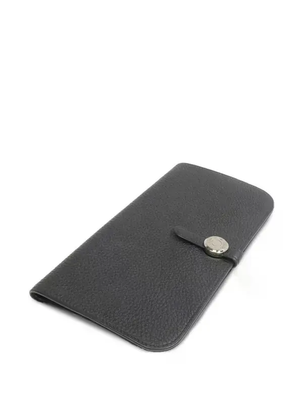 Hermès Dogon Gm Leather Wallet - Black