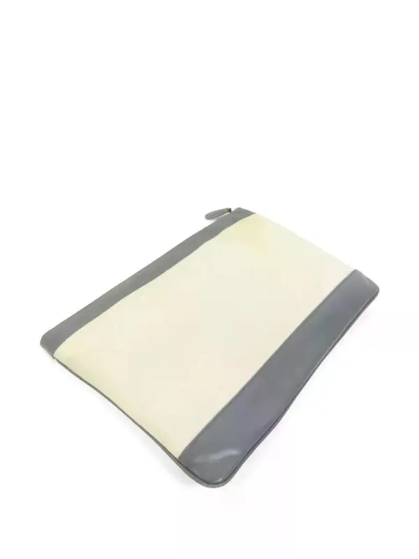 Balenciaga M Clip Canvas Clutch Bag