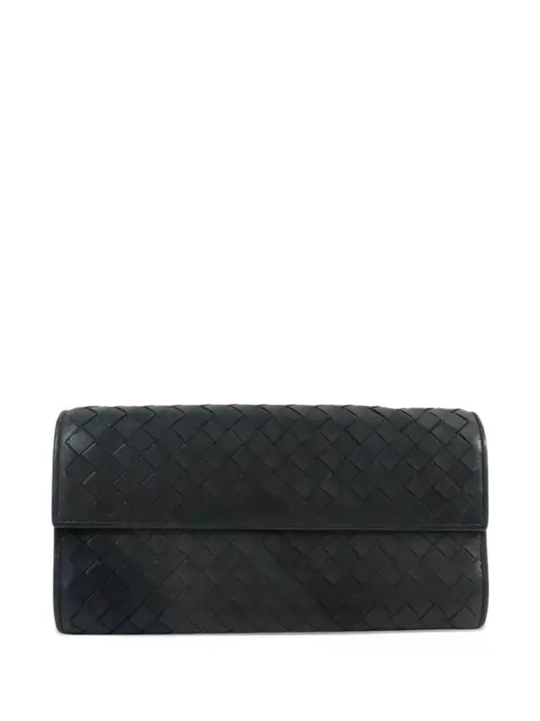 Bottega Veneta Intrecciato-design Wallet - Black