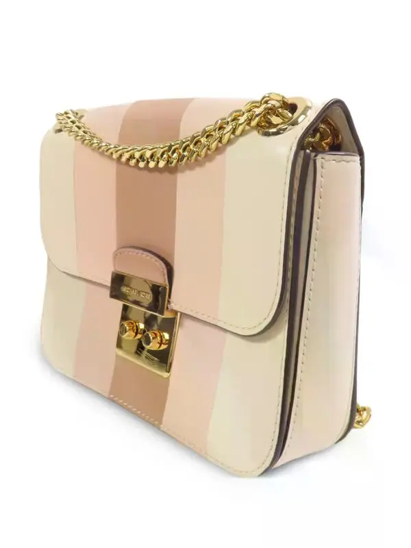 Michael Kors Striped Shoulder Bag - Neutrals