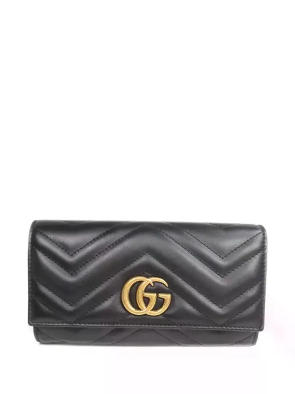 Gucci Gg Marmont Wallet - Black