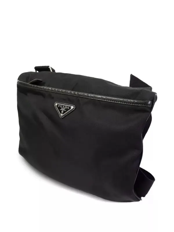 Prada Logo-plaque Shoulder Bag