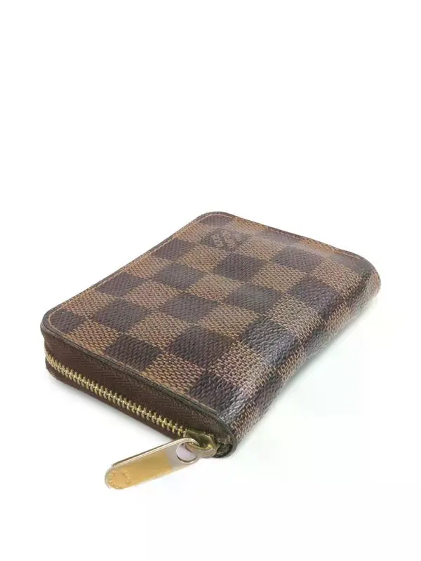LOUIS VUITTON Damier Ebene Zippy Coin Purse - Brown