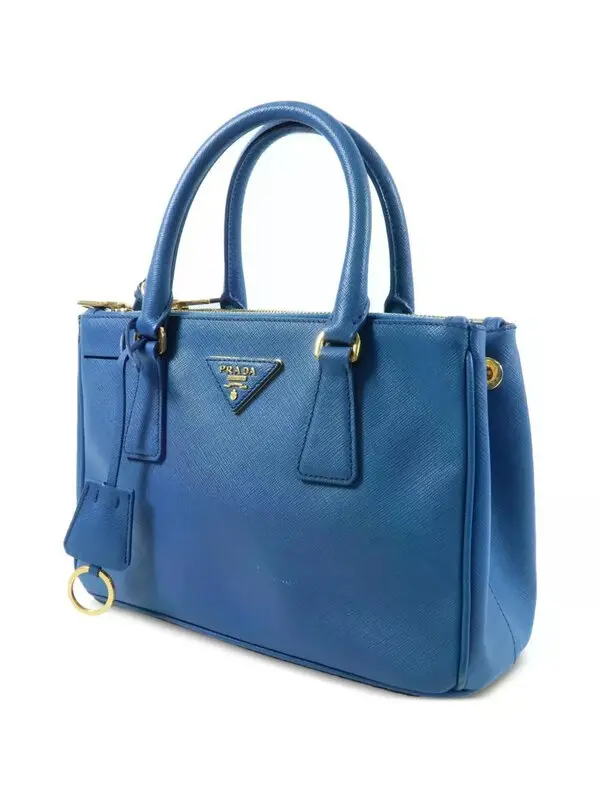 Prada Galleria Saffiano Leather Tote Bag - Blue