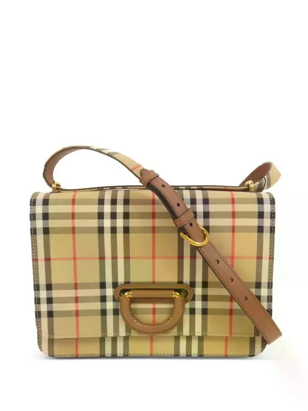 Burberry Check D-ring Shoulder Bag