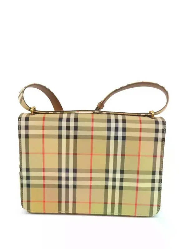 Burberry Check D-ring Shoulder Bag