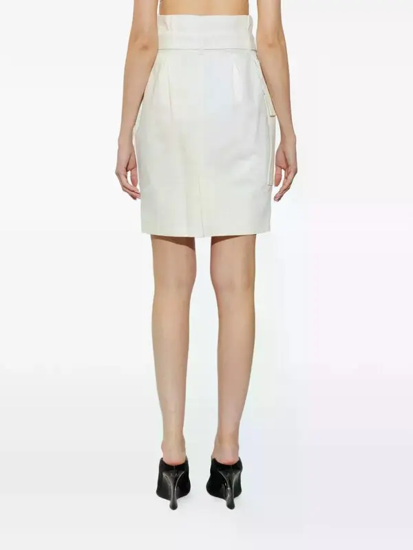 Balmain Belted Cargo Mini Skirt