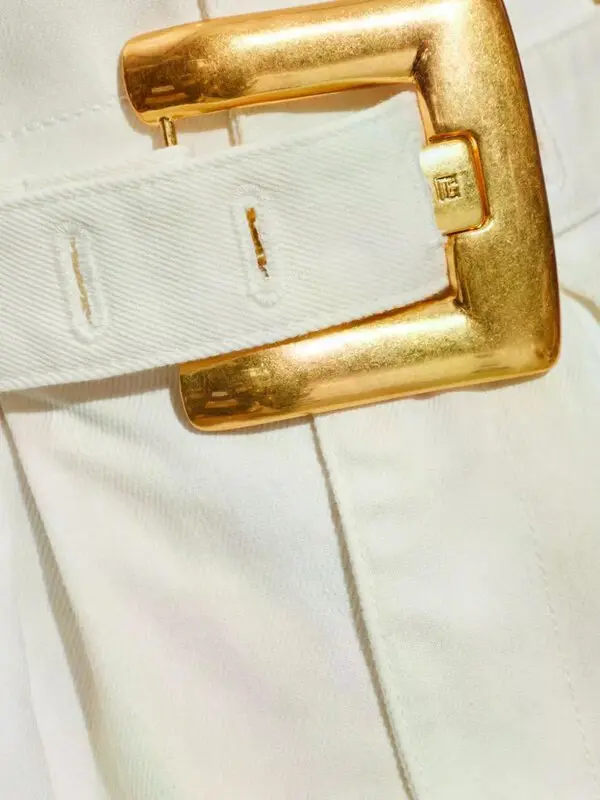 Balmain Belted Cargo Mini Skirt