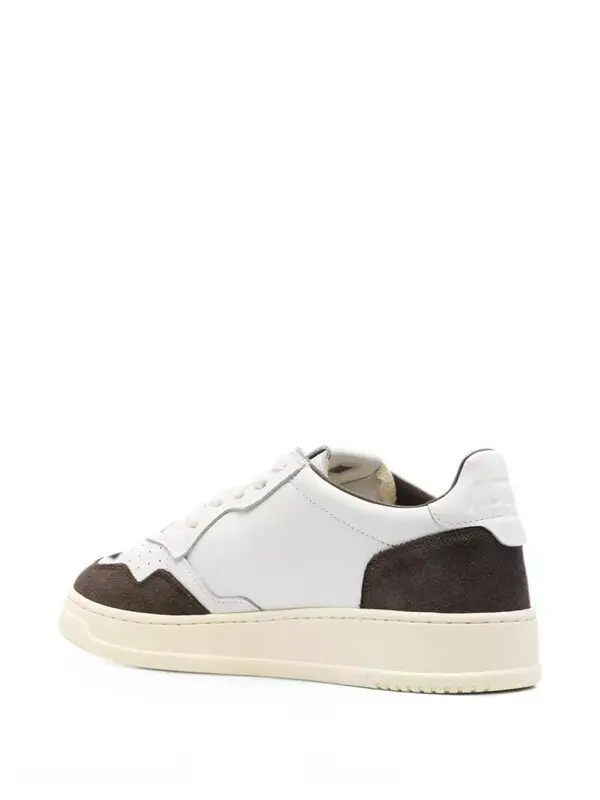 AUTRY Medalist Panelled Leather Sneakers - White